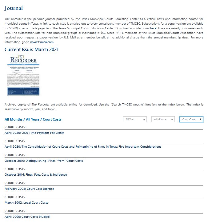 TMCEC Unveils New and Improved Website – Full Court Press